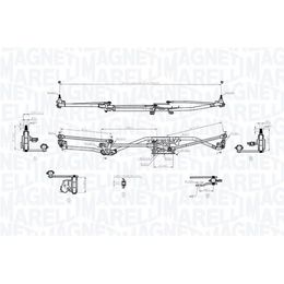 MAGNETI MARELLI Wischergest&auml;nge 085570732010 vorne f&uuml;r Opel