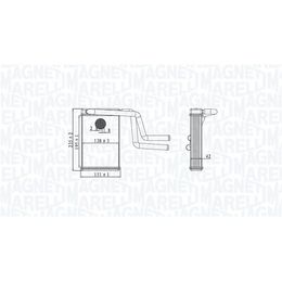 MAGNETI MARELLI W&auml;rmetauscher, Innenraumheizung 350218487000 f&uuml;r Ford