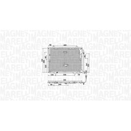 MAGNETI MARELLI Kondensator, Klimaanlage 350203945000 f&uuml;r Mercedes