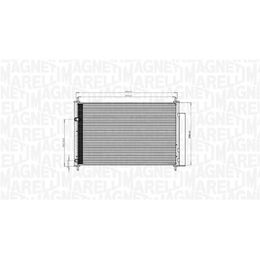 MAGNETI MARELLI Kondensator, Klimaanlage 350203767000 f&uuml;r TOYOTA