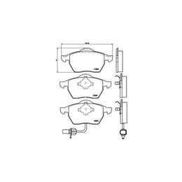 MAGNETI MARELLI Bremsbelagsatz, Scheibenbremse 363700485060 f&uuml;r SATURN Ford VW SEAT
