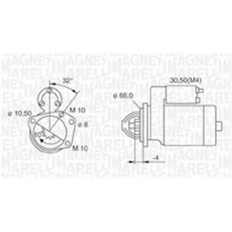 MAGNETI MARELLI Starter 063721207010 f&uuml;r Opel Volvo NISSAN RENAULT