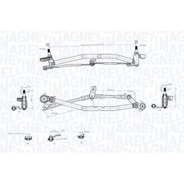 MAGNETI MARELLI Wischergest&auml;nge 085570731010 vorne f&uuml;r Opel