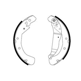 Hella Bremsbackensatz 8db355001631 f&uuml;r Vaughall CHEVROLET