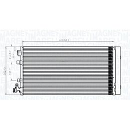 MAGNETI MARELLI Kondensator, Klimaanlage 350203826000 f&uuml;r RENAULT