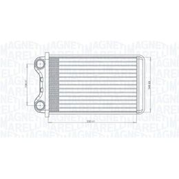 MAGNETI MARELLI W&auml;rmetauscher, Innenraumheizung 350218472000 f&uuml;r VAG