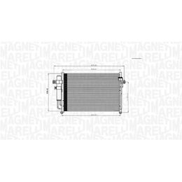 MAGNETI MARELLI Kondensator, Klimaanlage 350203846000 f&uuml;r HYUNDAI