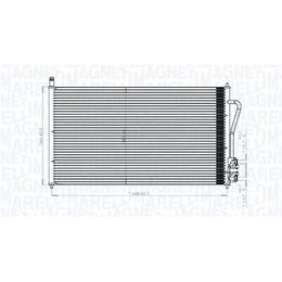 MAGNETI MARELLI Kondensator, Klimaanlage 350203898000 f&uuml;r Ford