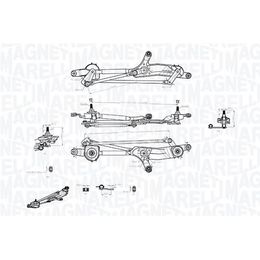 MAGNETI MARELLI Wischergest&auml;nge 085570711010 vorne f&uuml;r GM Citro&euml;n/Peugeot