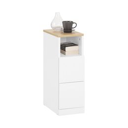sobuy Nachttisch, Wei&szlig;, Holzwerkstoff, 20x60x35 cm, Schlafzimmer, Nachttische
