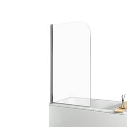 Emke Badewannenaufsatz, Transparent, Glas, Rechteckig, 80x140 cm, Badezimmer, Baden & Duschen, Badewannenaufsatz