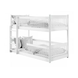 Kids Collective Etagenbett, Wei&szlig;, Holz, Kiefer, 80x180 cm, Kinder- & Jugendzimmer, Kinderm&ouml;bel, Kinderbetten, Etagenbetten