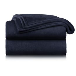 Blumtal Kuscheldecke, Dunkelblau, Textil, Rechteckig, 220x240 cm, Wohntextilien, Decken, Kuscheldecken