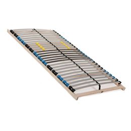 Sleepneo Lattenrost, Braun, Holz, Buche, 7-Zonen, 90x200 cm, Hergestellt in Deutschland, Federholzleisten verleimt, Federleisten mit Duokappen, individuelle Liegeh&auml;rteeinstellung, Mittelgurt, verstellbar, Schlafzimmer, Lattenroste