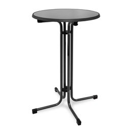 Beautissu Stehtisch, Grau, Metall, Rund, 60x110x60 cm, Esszimmer, Tische, Stehtische