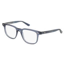 Montblanc MB0256O Brille Unisex | Fassung: Vollrand, Quadratisch, Blau