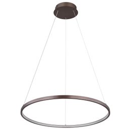 Globo LIGHTING LED-H&auml;ngeleuchte "RALPH", braun (kaffeefarben matt), 1 Stk., Leuchten, H&auml;ngelampe, Pendelleuchte, h&ouml;henverstellbar, Durchmesser 60,5cm