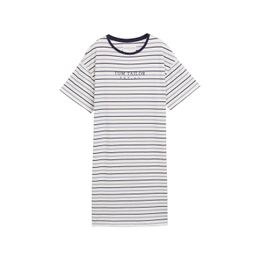 Tom Tailor Damen Nachthemd mit Streifenmuster, blau, Gestreift, Gr. S/36