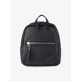 Tom Tailor Damen TTTINNA S Rucksack aus Lederimitat, schwarz, Uni, Gr. ONESIZE