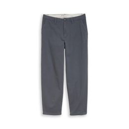 Tom Tailor Denim Herren TTLOOSE Chino Hose aus Baumwolle, grau, Uni, Gr. M