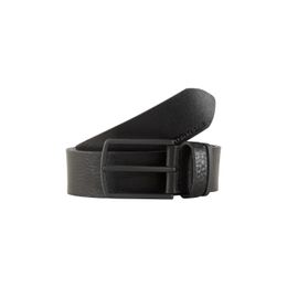 Tom Tailor Herren TTHENRY Lederg&uuml;rtel mit eckiger Dornschlie&szlig;e, schwarz, Uni, Gr. 80