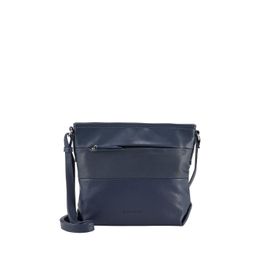 Tom Tailor Damen TTNICOLINA M Umh&auml;ngetasche mit Material-Mix, blau, Uni, Gr. ONESIZE