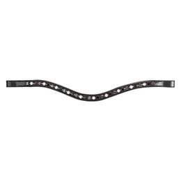 Loesdau Stirnband Opal schwarz Warmblut
