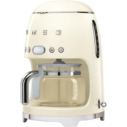 Smeg Filterkaffeemaschine "DCF02CREU", beige (creme), 4, Kaffeemaschinen, inkl. Permanentfilter
