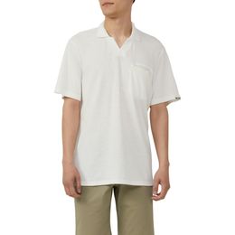 Poloshirt s.Oliver, Herren, Gr. 3XL, wei&szlig;, Jersey, Obermaterial: 100% Baumwolle, unifarben, regular fit taillenbedeckt, ohne Ausschnitt, Shirts, mit Brusttasche