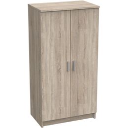 Schuhschrank Demeyere Group "SHOES Schuhschrank 2 t&uuml;rig", braun (sonoma eiche), B:54,6cm H:108,4cm T:35,3cm, Holzwerkstoff, Schr&auml;nke, Schuhschrank, viel Stauraum f&uuml;r alle Arten von Schuhen