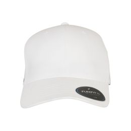 Flex Cap Flexfit "Flexfit Accessoires Flexfit NU CAP", Gr. S/M, wei&szlig;, 79% Polyester, 18% Viskose, 3% Elasthan, unifarben, Caps