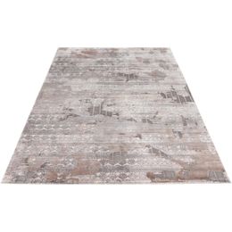 Teppich Obsession "My Jewel of Obsession 955", grau (taupe), B:200cm H:7mm L:290cm, Bambusseide, Teppiche, Teppich, besonders hohe Materialdichte, ideal im Wohnzimmer & Schlafzimmer