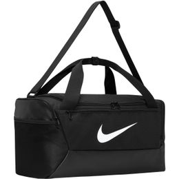 Sporttasche Nike "BRASILIA . TRAINING DUFFEL BAG", Gr. B/H/T: 51cm x 28cm x 28cm, schwarz, Kunstfaser, Taschen Sporttasche, mit seitlichem Schuhfach, mit Innen- und Au&szlig;entaschen, mit Logodruck