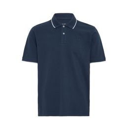 Poloshirt Blend "Poloshirt BHEdin", Herren, Gr. S, blau (marineblaus), Obermaterial: 100% Baumwolle CO., Shirts