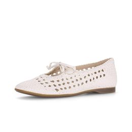 Ballerina Gabor "Eleganter Ballerina", Damen, Gr. 39, creme, Schuhe Ballerina