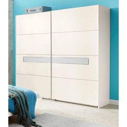 Schwebet&uuml;renschrank wimex "Petra/Pamela", wei&szlig; (wei&szlig;, wei&szlig;glas), B:225cm, Schr&auml;nke, Schwebet&uuml;renschrank
