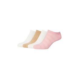Sneakersocken s.Oliver "4er Pack", Damen, Gr. 39-42, almond blossom, 70% Baumwolle, 28% Polyester, 2% Elasthan, uni, Socken Sneakersocken