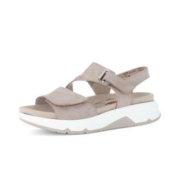 Trekkingsandale Gabor "Trekkingsandale", Damen, Gr. 40,5, grau, Schuhe