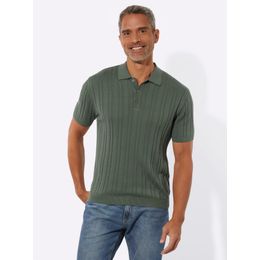 Kurzarmpullover CLASSIC "Kurzarm-Pullover", Herren, Gr. 58, moos, 100% Baumwolle, unifarben, Pullover