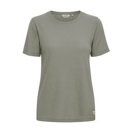 T-Shirt oxmo "T-Shirt OXPim", Damen, Gr. XL, gr&uuml;n (seagrass), Obermaterial: 57% Baumwolle CO. 43% Polyester PES., Shirts T-Shirt