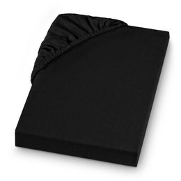 Spannbettlaken SETEX "Feinbiber in Gr. 70x140, 90x200, 140x200 oder 180x200 cm", schwarz, B:200cm L:200cm, Feinbiber, Obermaterial: 100% Baumwolle, Bettlaken, Spannbettlaken, f&uuml;r Matratzen bis 23 cm H&ouml;he, Winter, Bettlaken