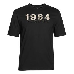 T-Shirt Ahorn Sportswear "Vintage Number", Jungen, Gr. 6XL, schwarz, 100% Baumwolle, bedruckt, normal, Rundhals, Shirts T-Shirt, mit Rundhalsausschnitt