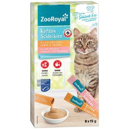 ZooRoyal Schleckies Gefl&uuml;gel, Leber und Lachs 24x15g