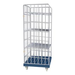 HMH Rollregal 1600 KU blau 815 x 724 mm 3-seitig 20&deg; Neigung 3 ZWB einlegbar ; E. S. B. (KRR3A50101600C104)
