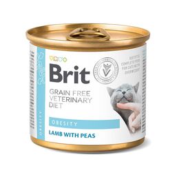 Brit Vet Diet Cat Cans Obesity Katzen-Nassfutter zur Gewichtsreduktion 6x200 g