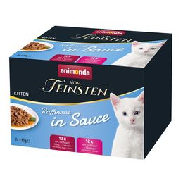 animonda vom Feinsten Raffinesse in Sauce Kitten Katzen-Nassfutter ohne Soja, ohne Zuckerzusatz 24x85g