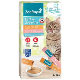 ZooRoyal Schleckies Gefl&uuml;gel, Leber und Lachs 88x15g