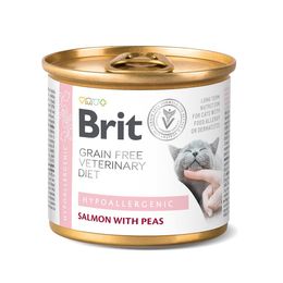 Brit Vet Diet Cat Cans Hypoallergenic Katzen-Nassfutter getreidefrei 6x200 g