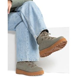 Stiefel Roxy "Bradie", Damen, Gr. 7(37), gr&uuml;n (olive), Obermaterial: 98% Leder / 2% Metall, Futter: 100% Polyester, Laufsohle: 100% Gummi., Schuhe Stiefel