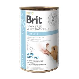 Brit Vet Diet Dog Cans Obesity Hunde-Nassfutter getreidefrei 6 x 400 g